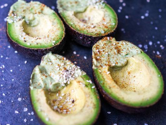 Foodista | Recipes, Cooking Tips, and Food News | Creamy Filled Avocados
